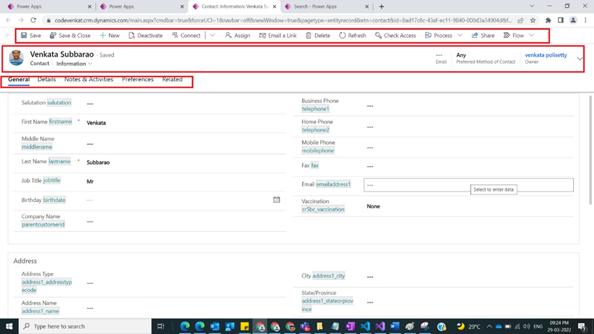 Show And Hide Form Header With Webresource In Dynamics Crm